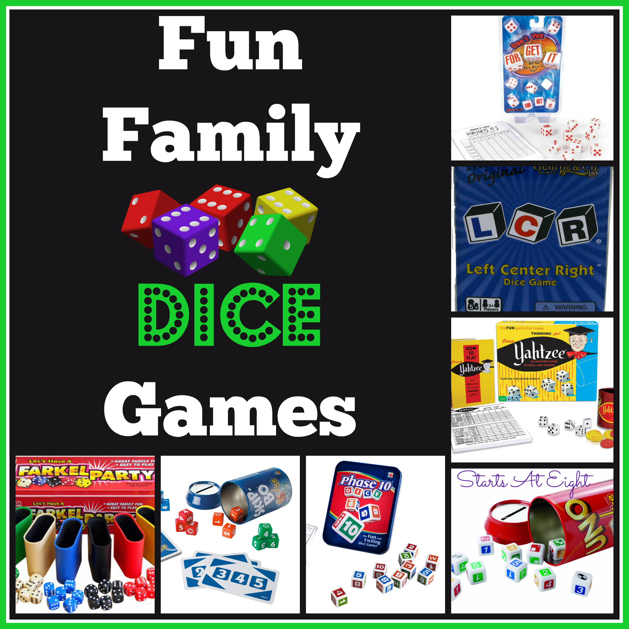 Fun Family Dice Games StartsAtEight