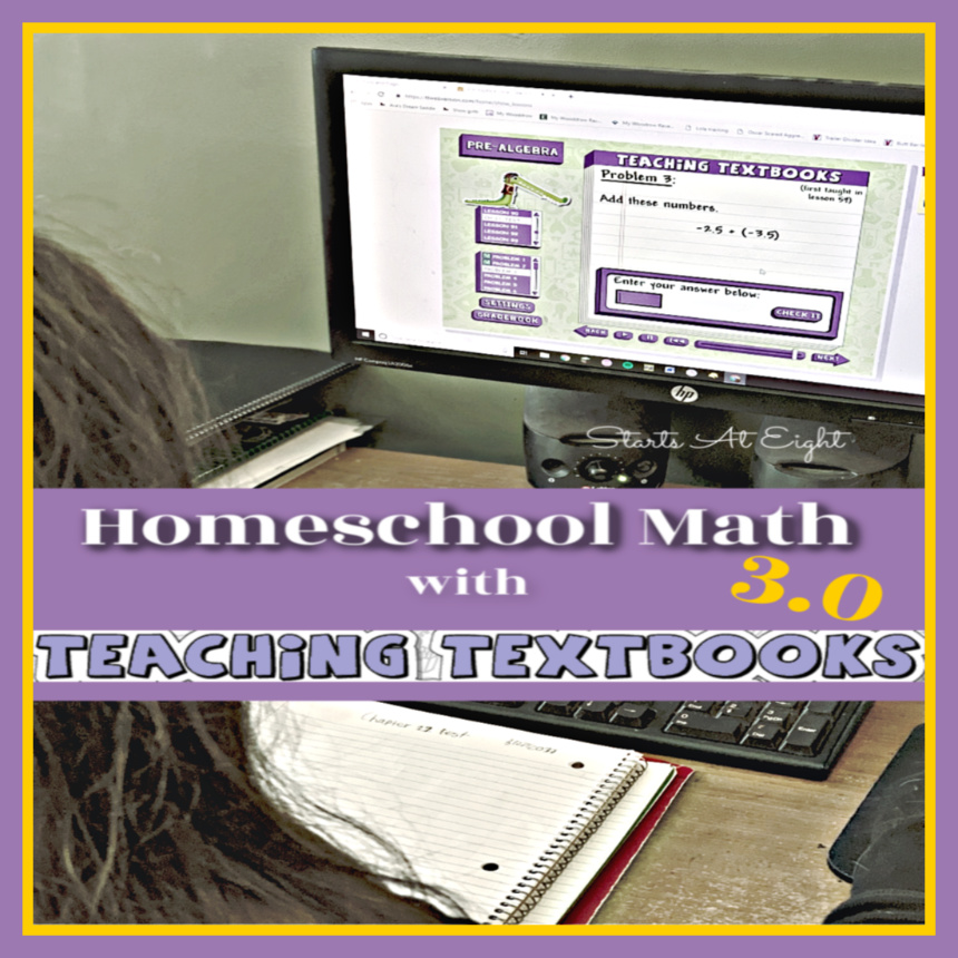 Homeschool Math With Teaching Textbooks 3 0 StartsAtEight Homeschool Math With Teaching Textbooks 3 0 StartsAtEight